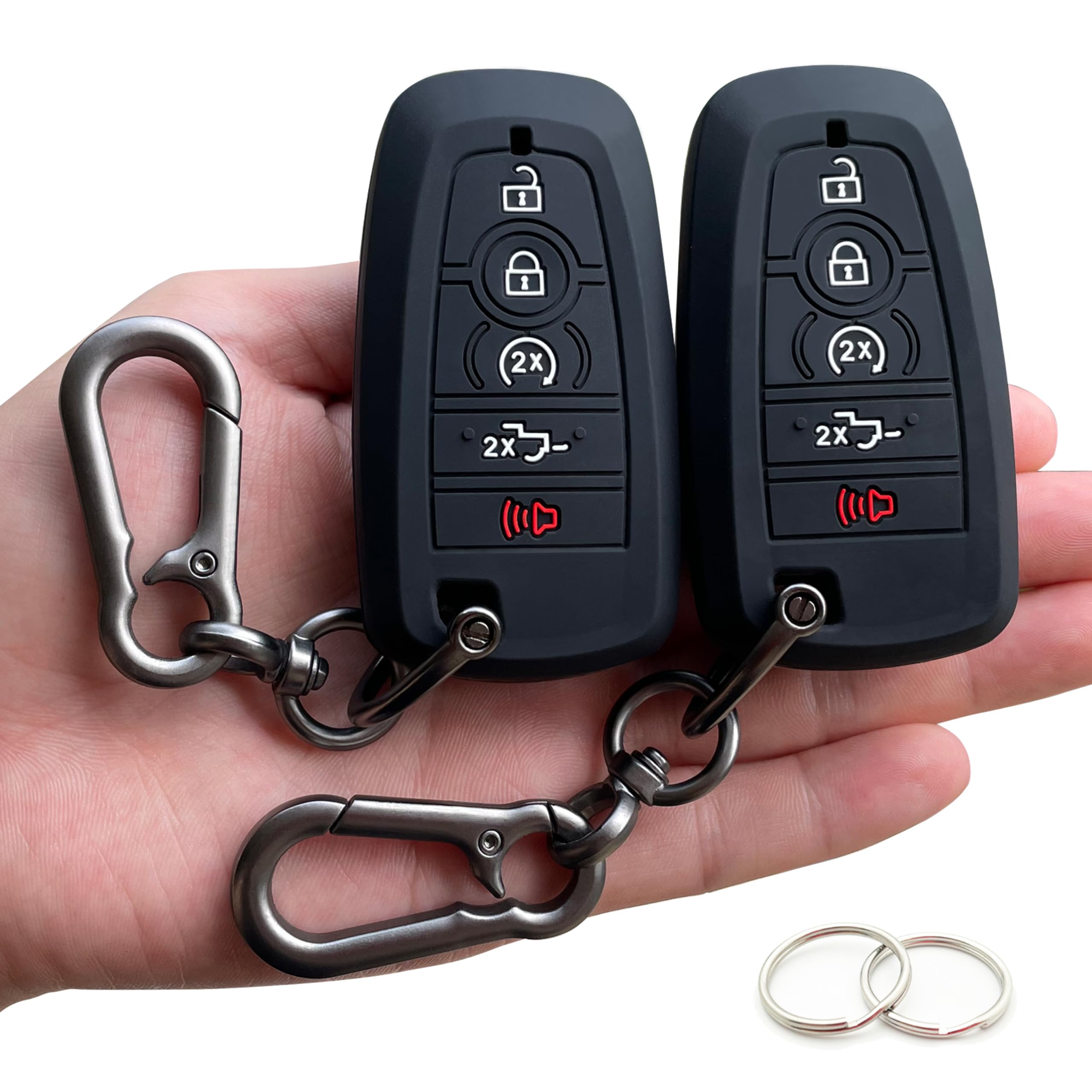 TANDRIVE Key Fob Cover for 2025 2024-2017 Ford F150 F250 F350 F450 F550 ...