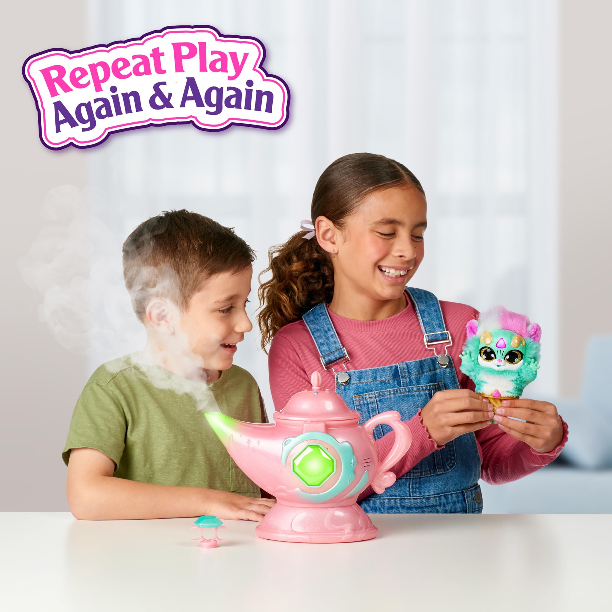 Mua Magic Mixies Magic Genie Lamp with Interactive 8" Plush Toy and 60 ...