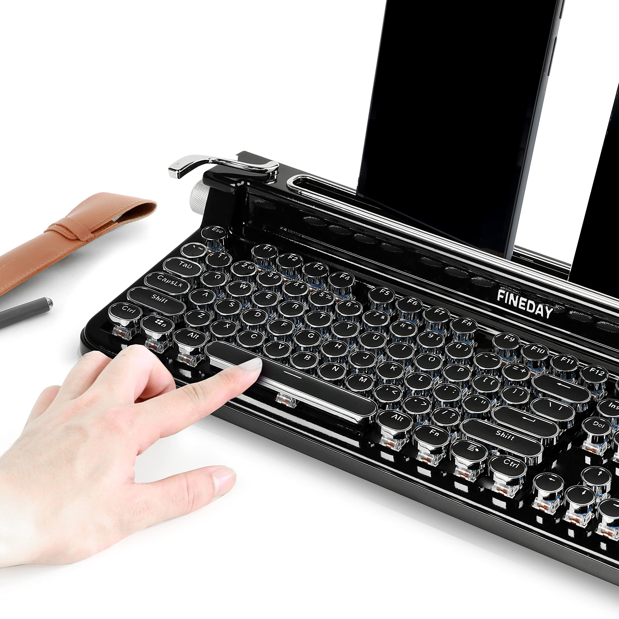 Mua FINEDAY Keyboard 2.0, Blue Switch, Retro Wireless Mechanical ...