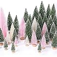 Amazon.com: 30Pcs Mini Christmas Trees Artificial Christmas Tree Bottle ...