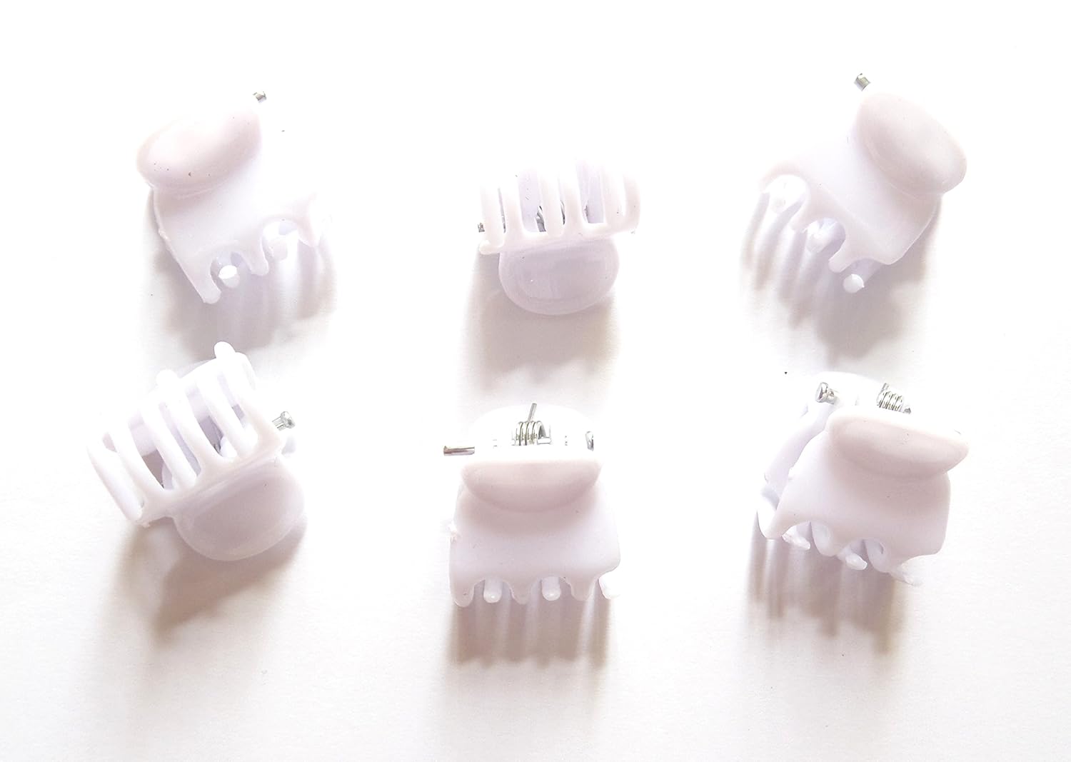 Amazon.com : 20 Pcs White Mini Hair Snap Claw Clip Size 13 Mm : White ...