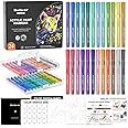 Amazon.com: Automatic Ink Control Acrylic Paint Markers, Shuttle Art 24 ...