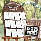 Amazon.com: STOFINITY Wedding Seating Chart Board Display For Reception - Rustic Seating Chart ...