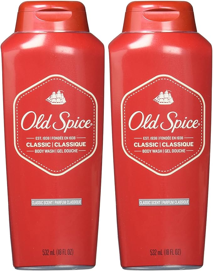 Old Spice Classic Body Wash - 18 oz - 2 pk: Amazon.com.mx: Salud y ...