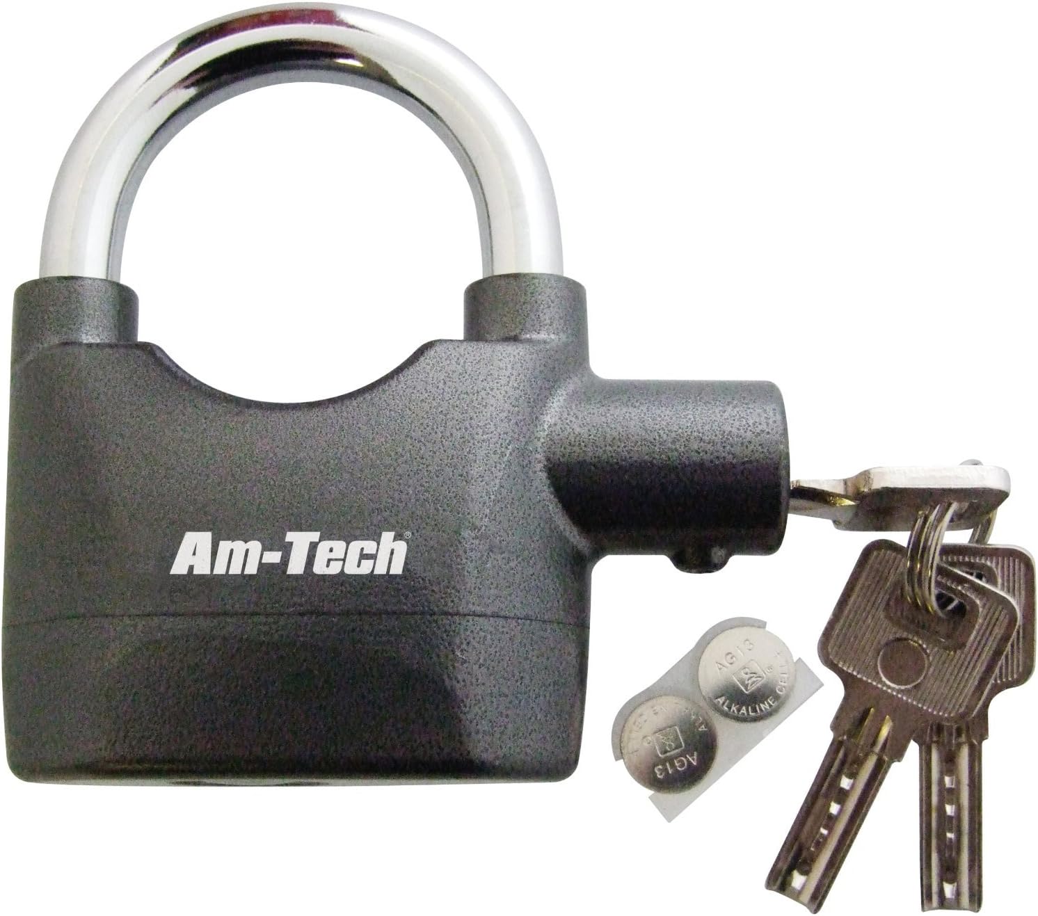 2x Am-Tech Heavy Duty Alarm Padlock: Amazon.co.uk: DIY & Tools
