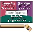 Amazon.com: 8th Grade Math Posters for Classroom - Linear Equations ...
