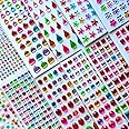 Amazon.com: 3165pcs Gem Stickers Crystal Crafts - self-Adhesive ...