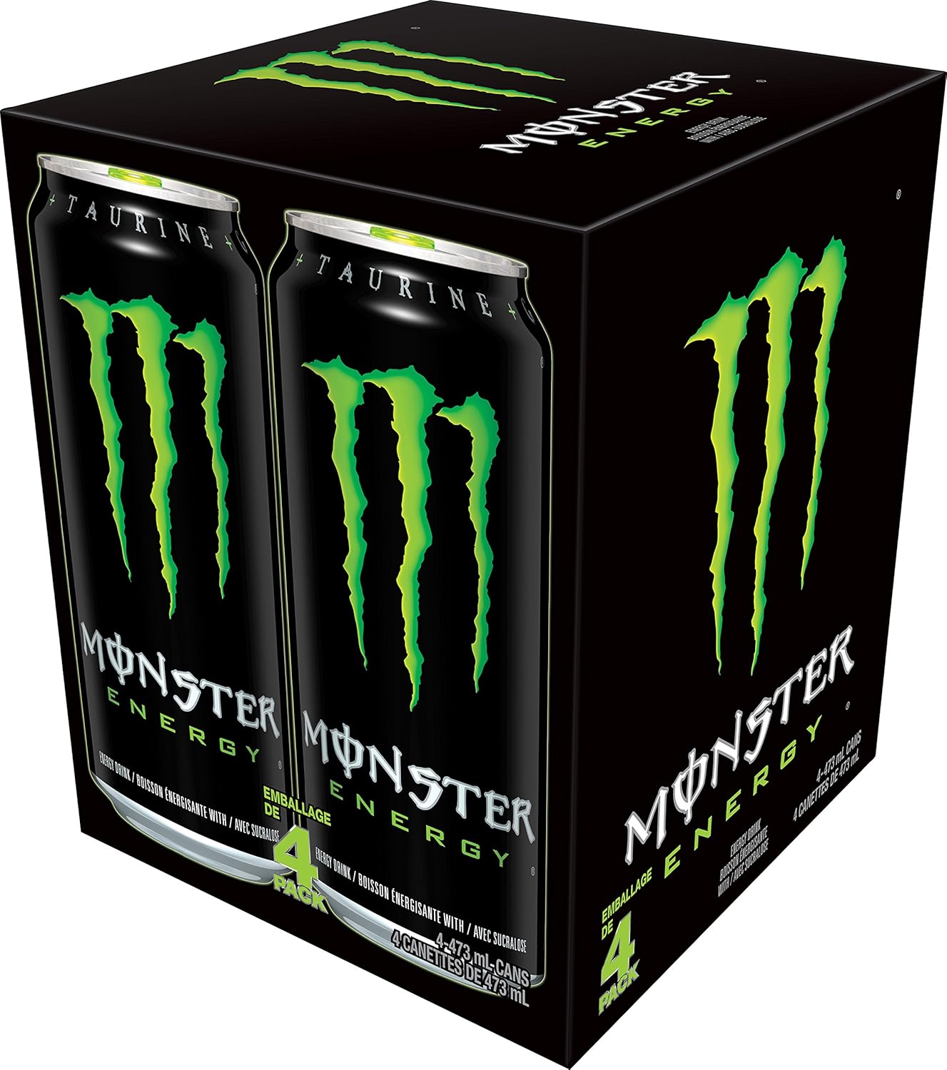 Monster Energy, Original, 473mL cans, Pack of 4: Amazon.ca: Épicerie