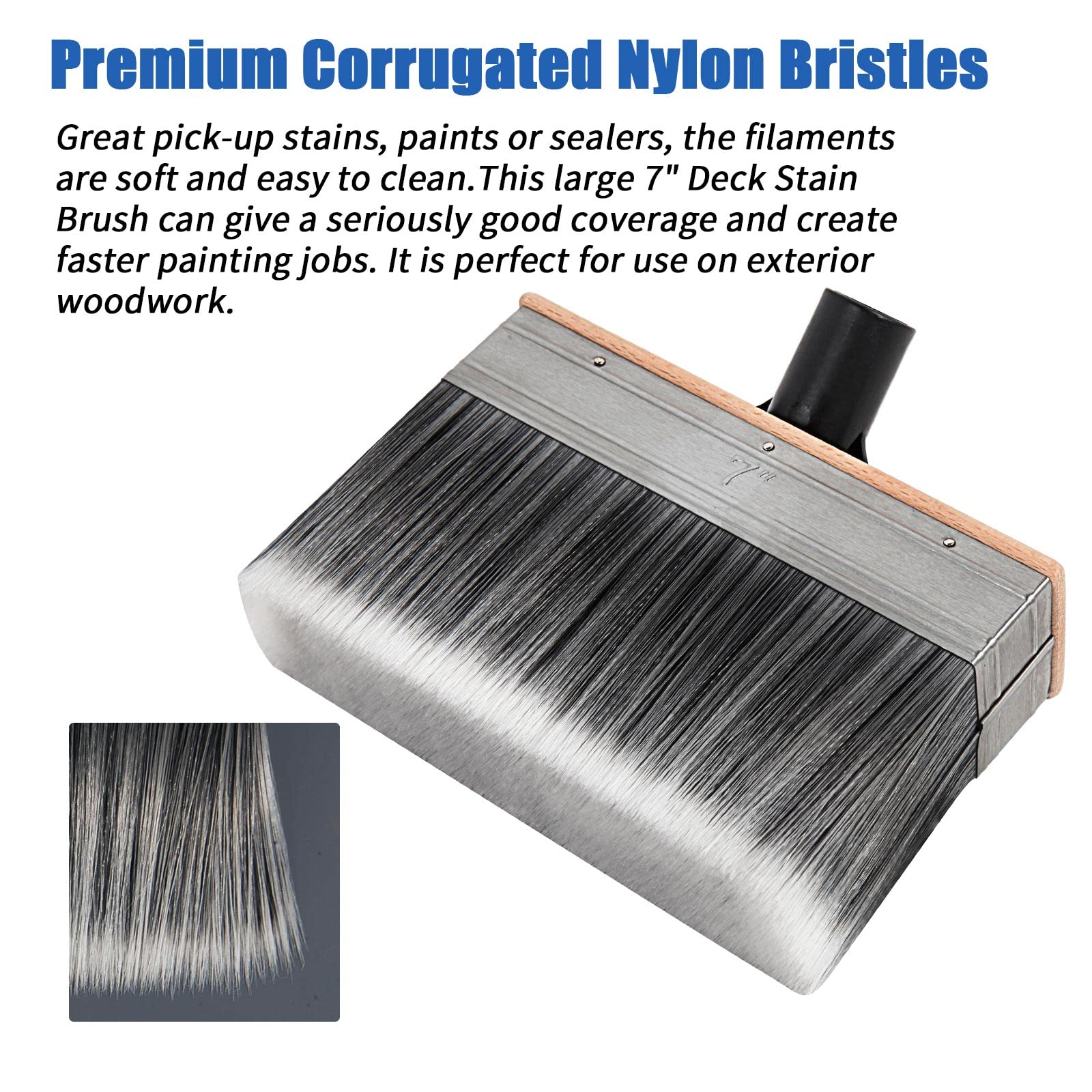Mua Deck Stain Brush Applicator - 7-inch Deck Paint Brushes for ...