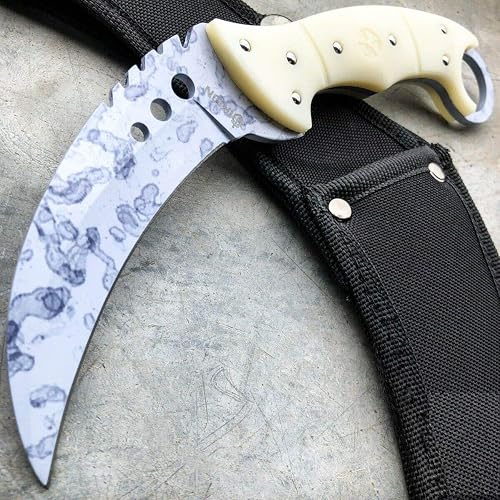 Karambit Fixed Blade Talon Claw Knife w/Sheath (Limited Edition ...
