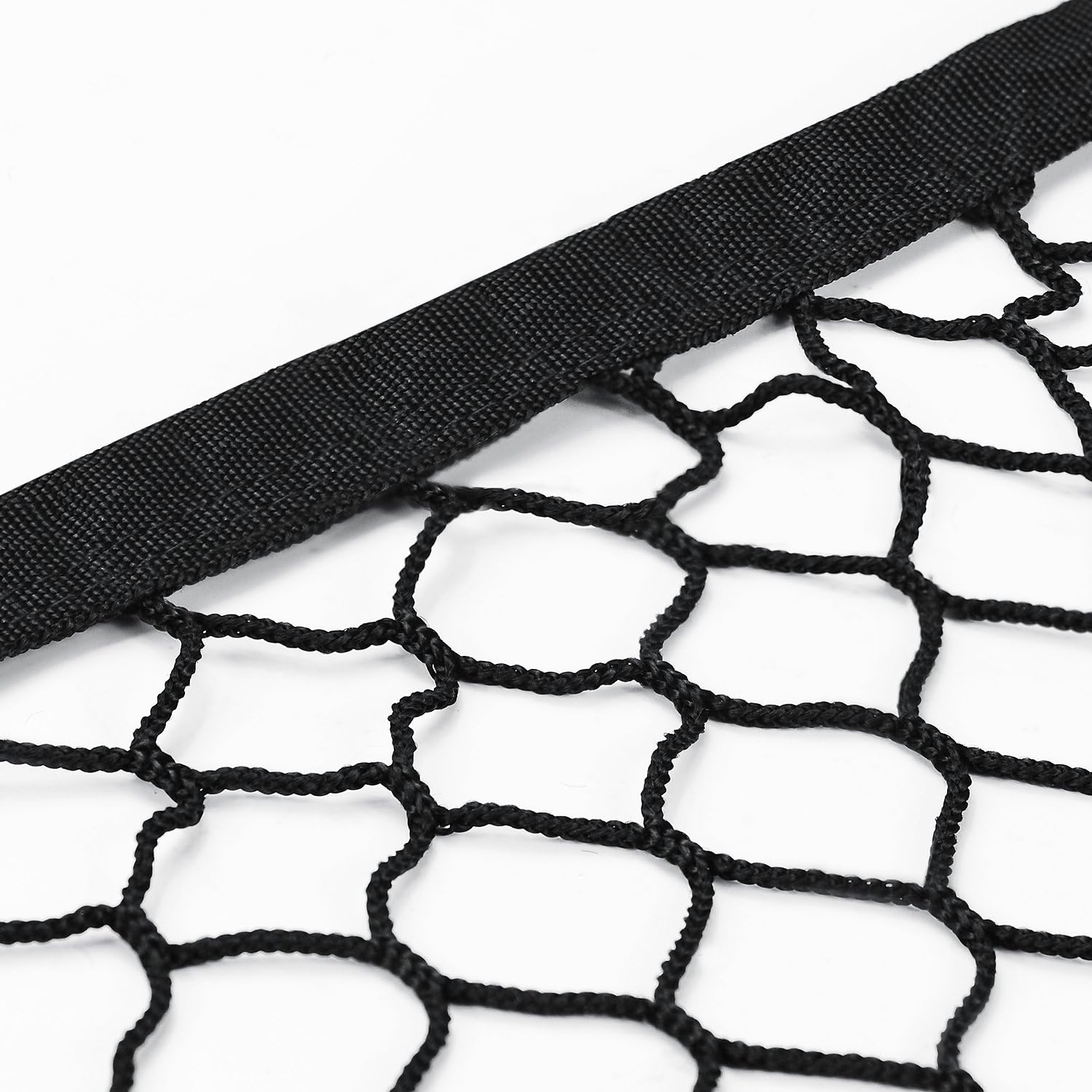 KUWAN Universal Cargo Net Flexible Black Nylon Mesh Car Rear Trunk ...