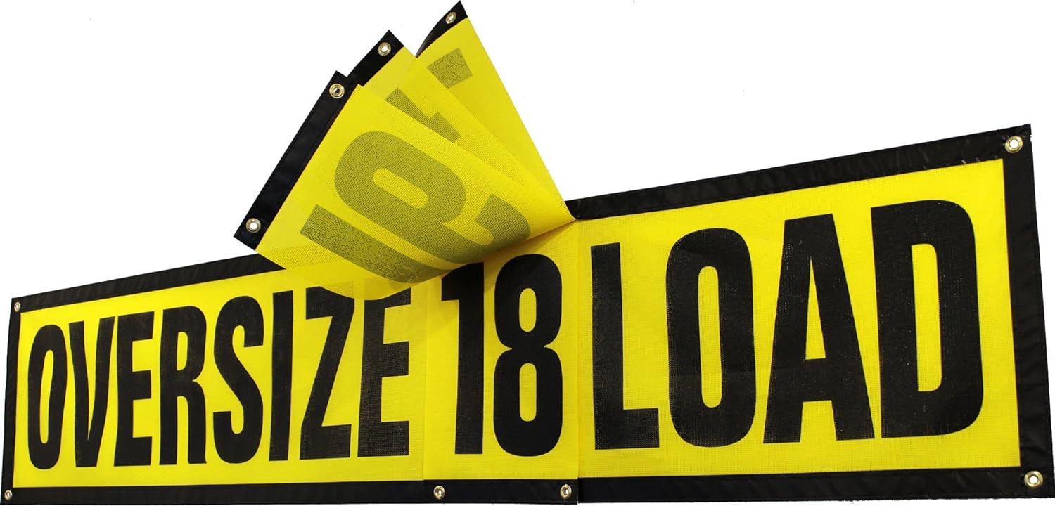 Oversize Warning Products - Grommet Oversize Load Tablet Sign: Amazon ...