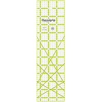 Omnigrid Omnigrip 3-1/2" x 12-1/2" Non-Slip Rectangle Quilting Ruler, 3 ...