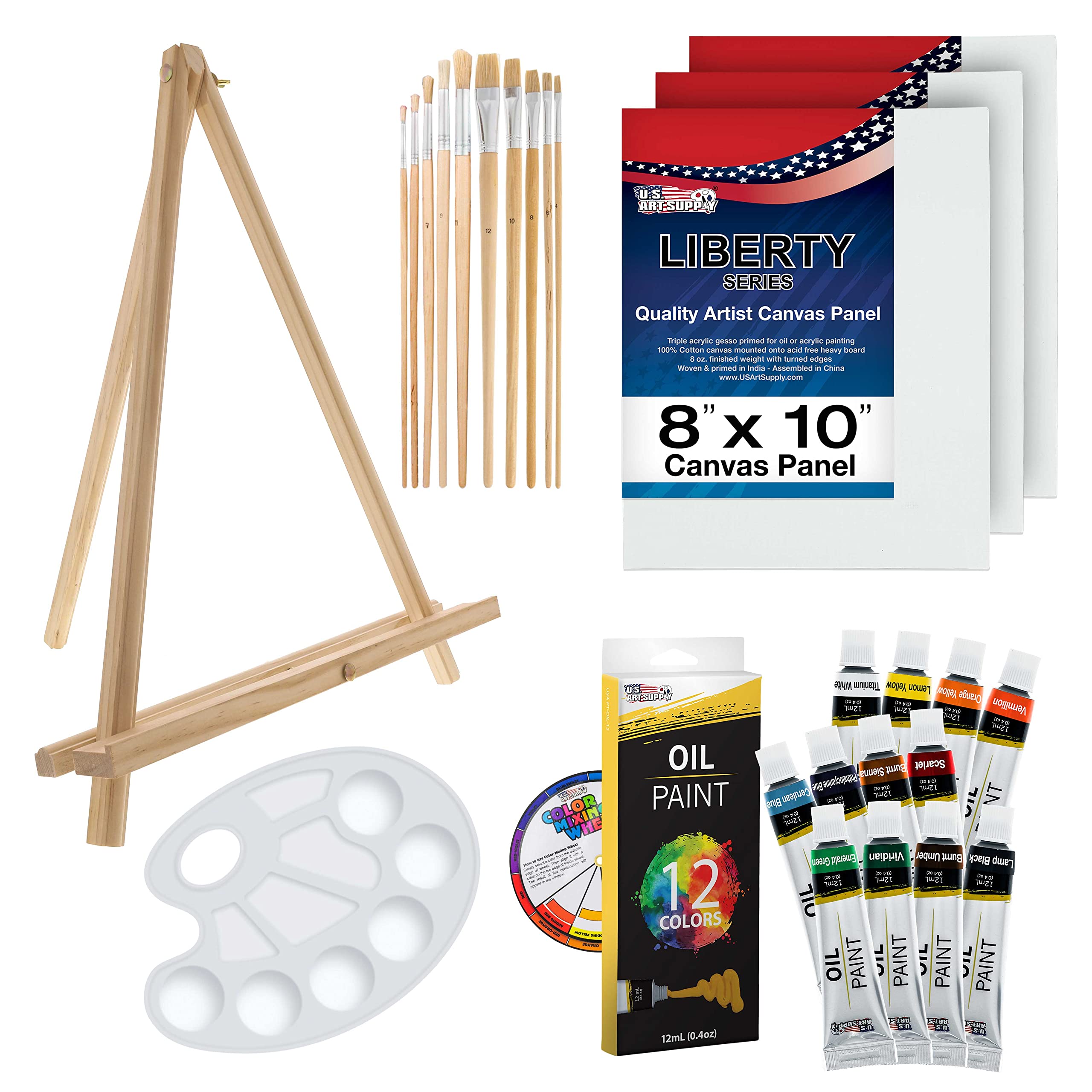 Mua U.S. Art Supply 28-Piece Artist Oil Painting Set with 12 Vivid Oil ...