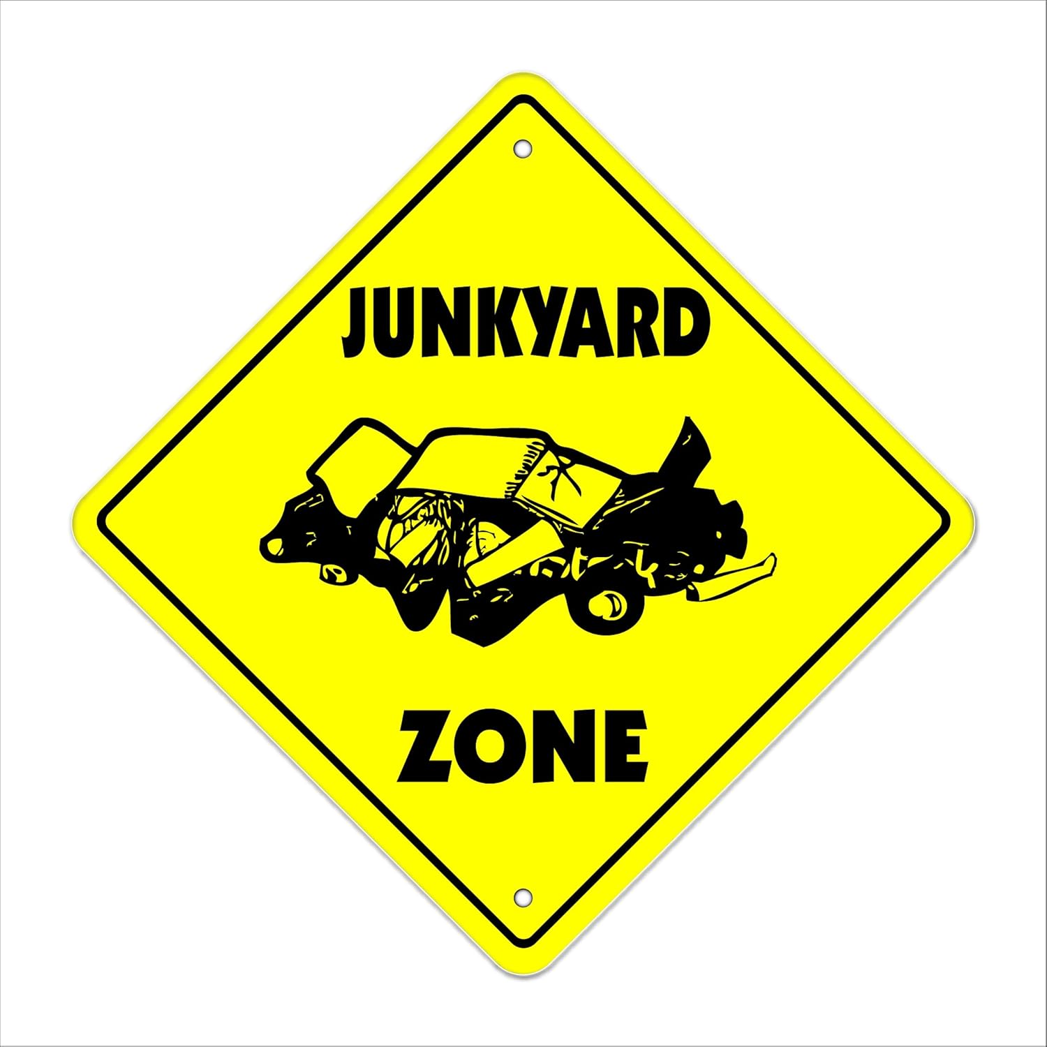 Amazon.com: Junkyard Crossing Sign Zone Xing | Indoor/Outdoor | 12 ...
