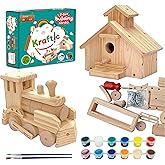 Amazon.com: Kraftic Woodworking Building Kit for Kids and Adults, with ...