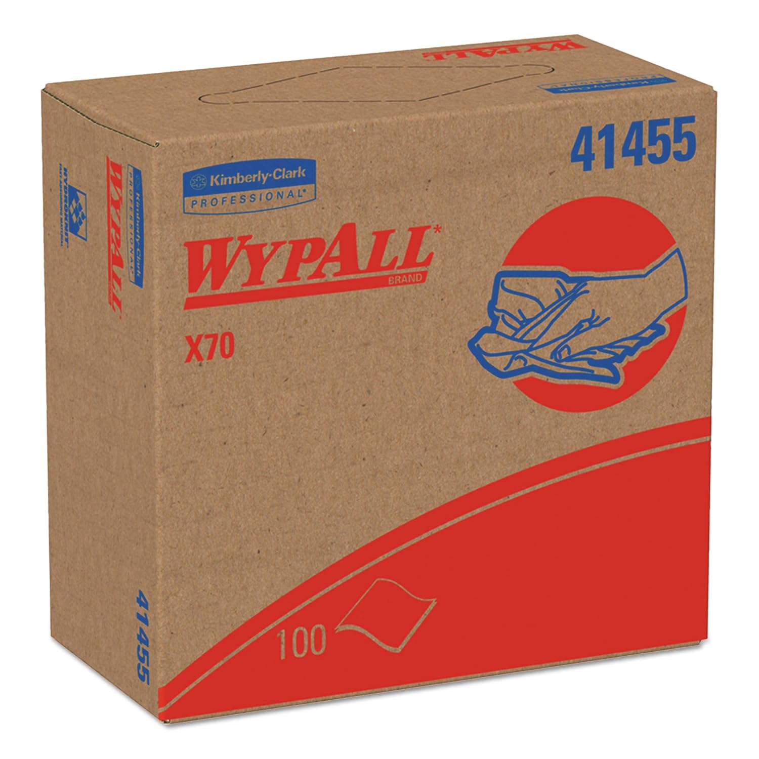 Wypall X70 Reusable Wipes (41455), Extended Use Wipers with HydroKnit ...