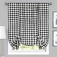 Amazon.com: Buffalo Check Gathered Swag Window Curtain Pair - 72 Inch ...