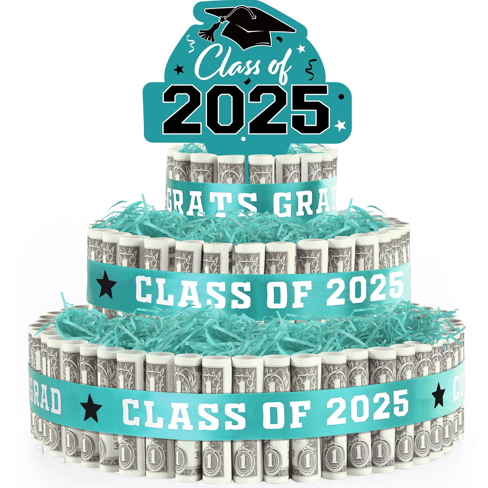 2025 Graduation Gifts for Class of 2025 Party Decorations,3 Tier Teal ...
