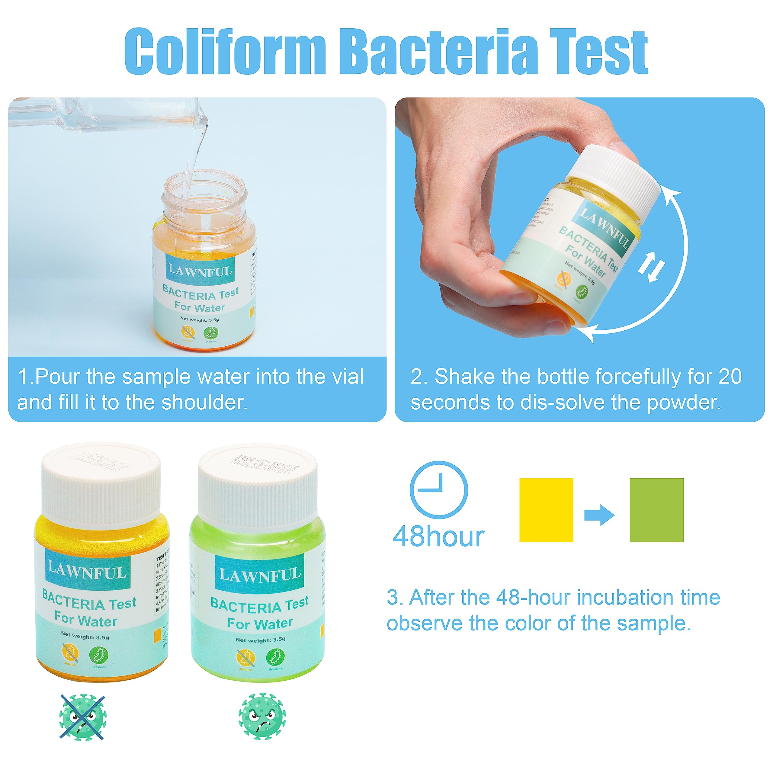 Mua 6-Pack E. Coli & Coliform Bacteria Water Test Kit - 48-Hour EPA ...
