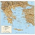 Amazon.com: Gifts Delight Laminated 24x24 Poster: Greece map CIA ...