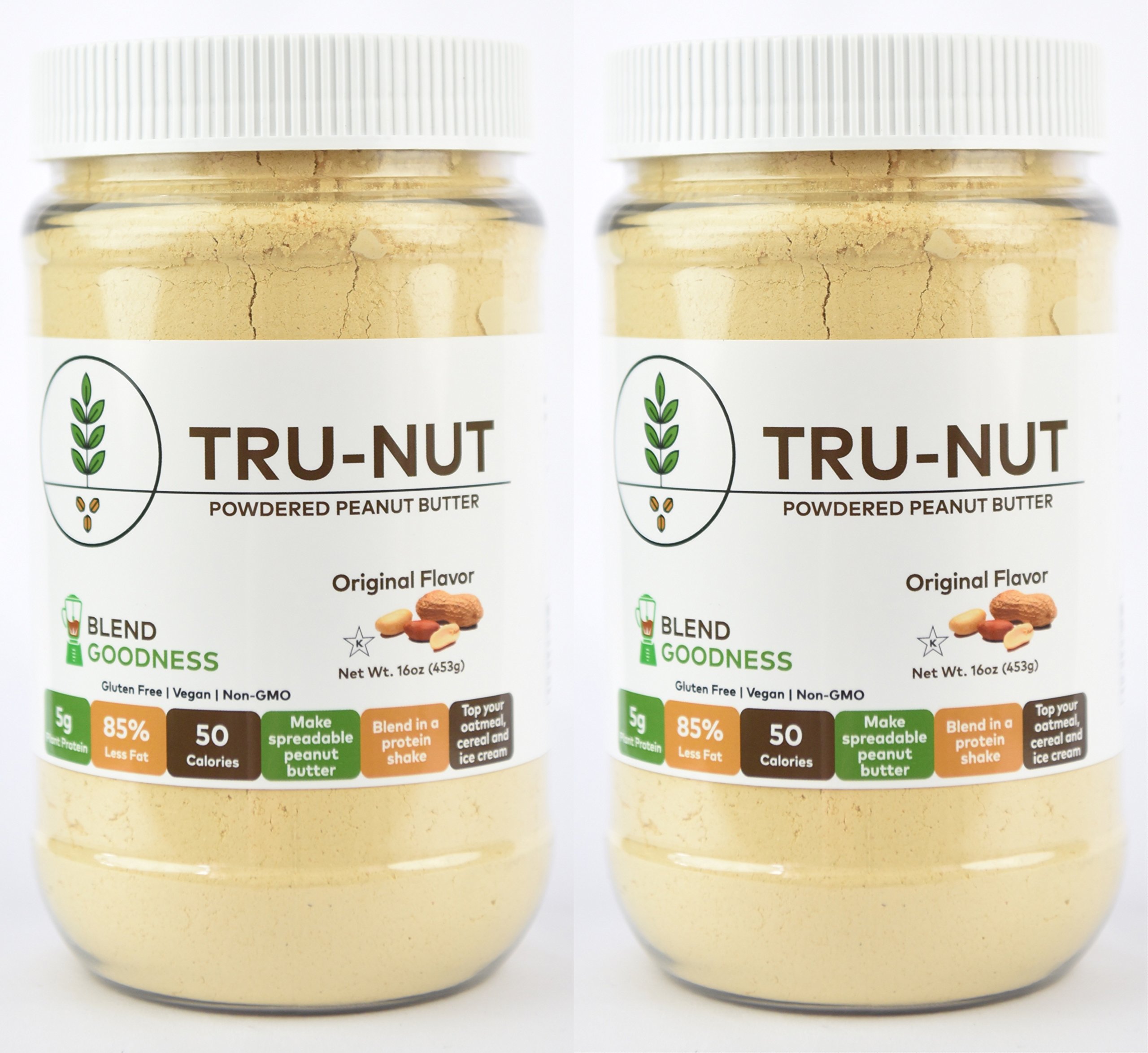Amazon.com : Tru-Nut 6.7ounce Powdered Peanut Butter, Original and ...
