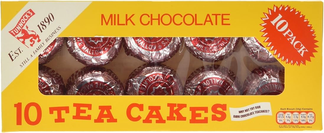Tunnock's Milk Chocolate Tea Cakes, 10x 24g: Amazon.co.uk: Prime Pantry