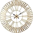 Amazon.com: The Novogratz Seagrass Round Wall Clock with Weaving Design ...