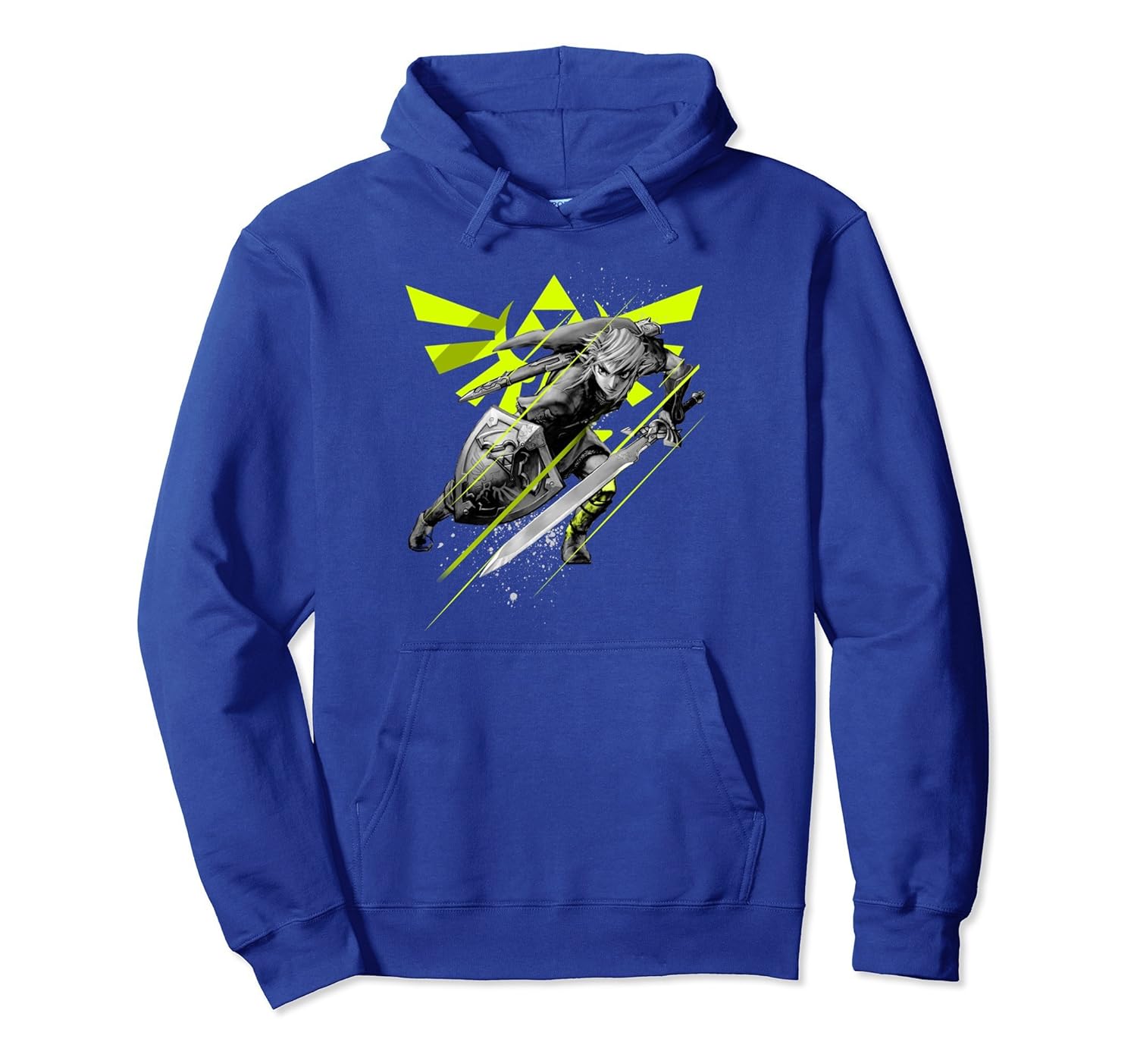 Nintendo Zelda Link Neon Green Crest Graphic Hoodie-4LVS – 4loveshirt