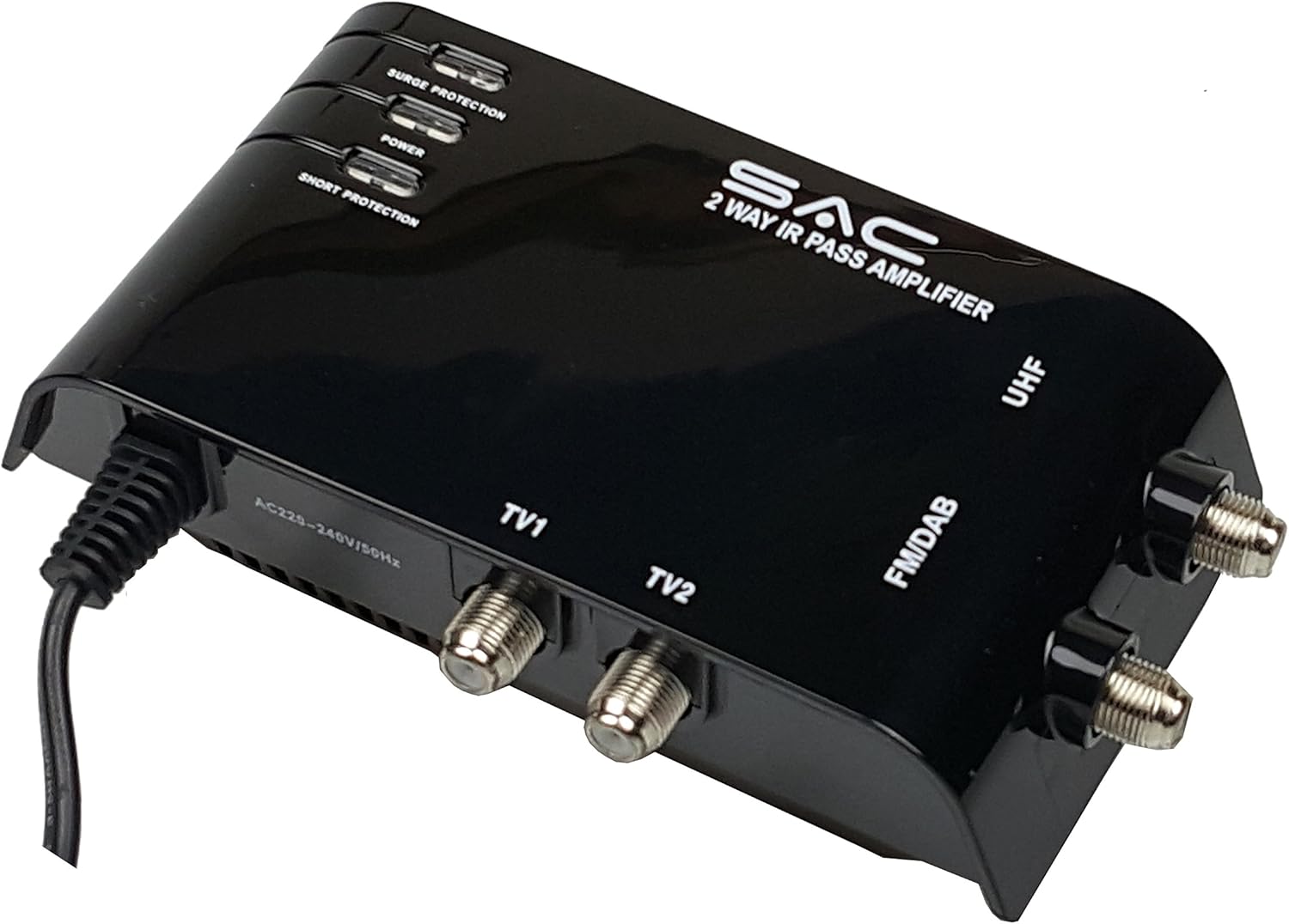 SAC 2 Way Indoor UHF/DAB IR Pass LTE Aerial Amplifier – BigaMart