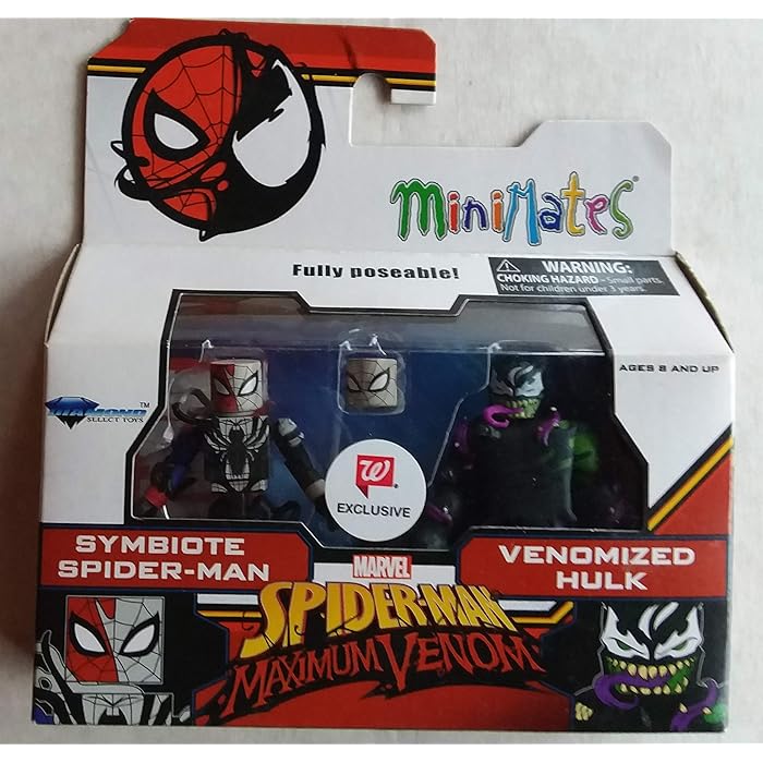 Buy Minimates Spider-Man: Maximum Venom with Symbiote Spiderman and ...
