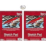 Amazon.com: Top Flight Sketch Pad, Heavy Back, 8.75 x 12-Inches, 50 ...
