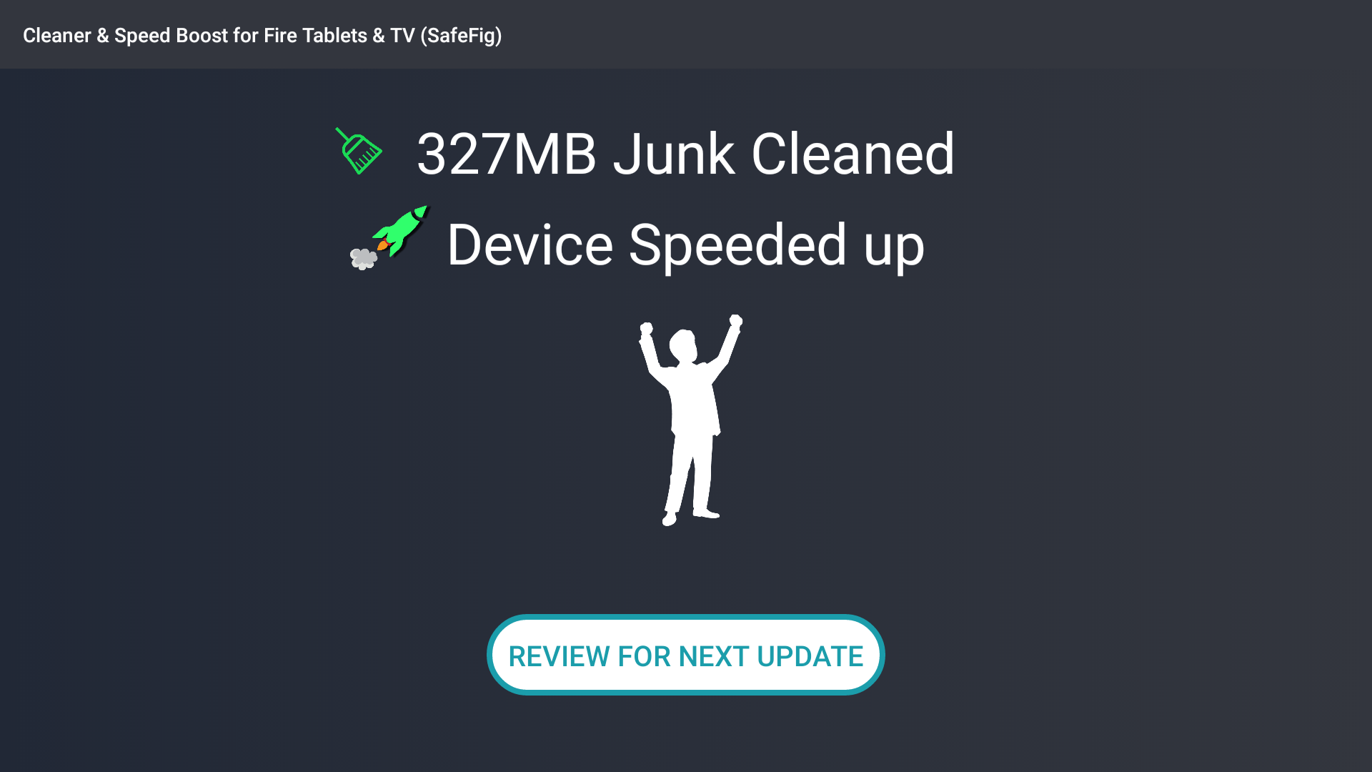 Amazon.com: Cleaner & Speed Boost for Fire Tablets & TV (SafeFig ...