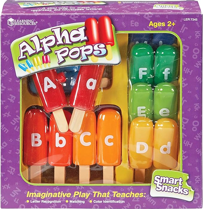 Amazon.com: Learning Resources LER7345 Smart Snacks Alpha Pops, 13/ST ...