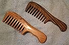 Amazon.com : Breezelike Sandalwood Hair Comb - No Static Handmade Wide ...