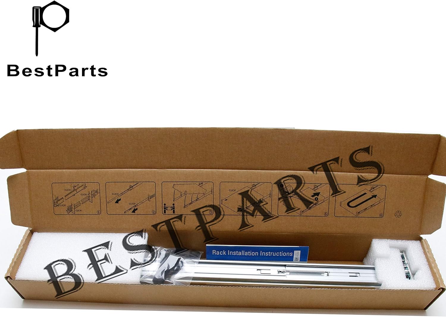 Amazon.com: BestParts New 2U Sliding Ready Rail Kit Compatible with ...