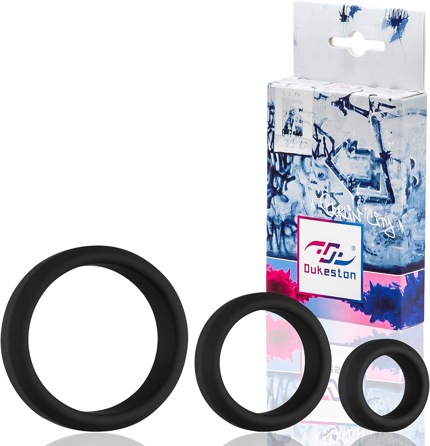 DUKESTON Set Anello per il Pene e Testicoli, 3 Anelli Fallici, Cockring ...