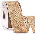 Amazon.com: Ribbli Jute Burlap Ribbon 2 Inch x 10 Yard,Natural Solid ...