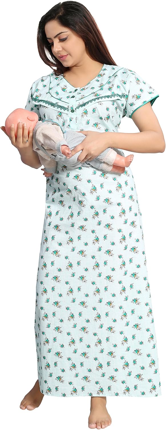 Buy TUCUTE Women's Beautiful Floral Print Cotton Fabric Feeding ...