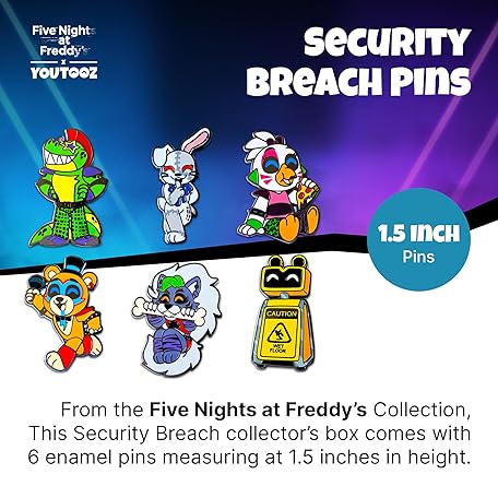 Mua Youtooz Five Nights At Freddy's Security Breach Pin Set, Official ...
