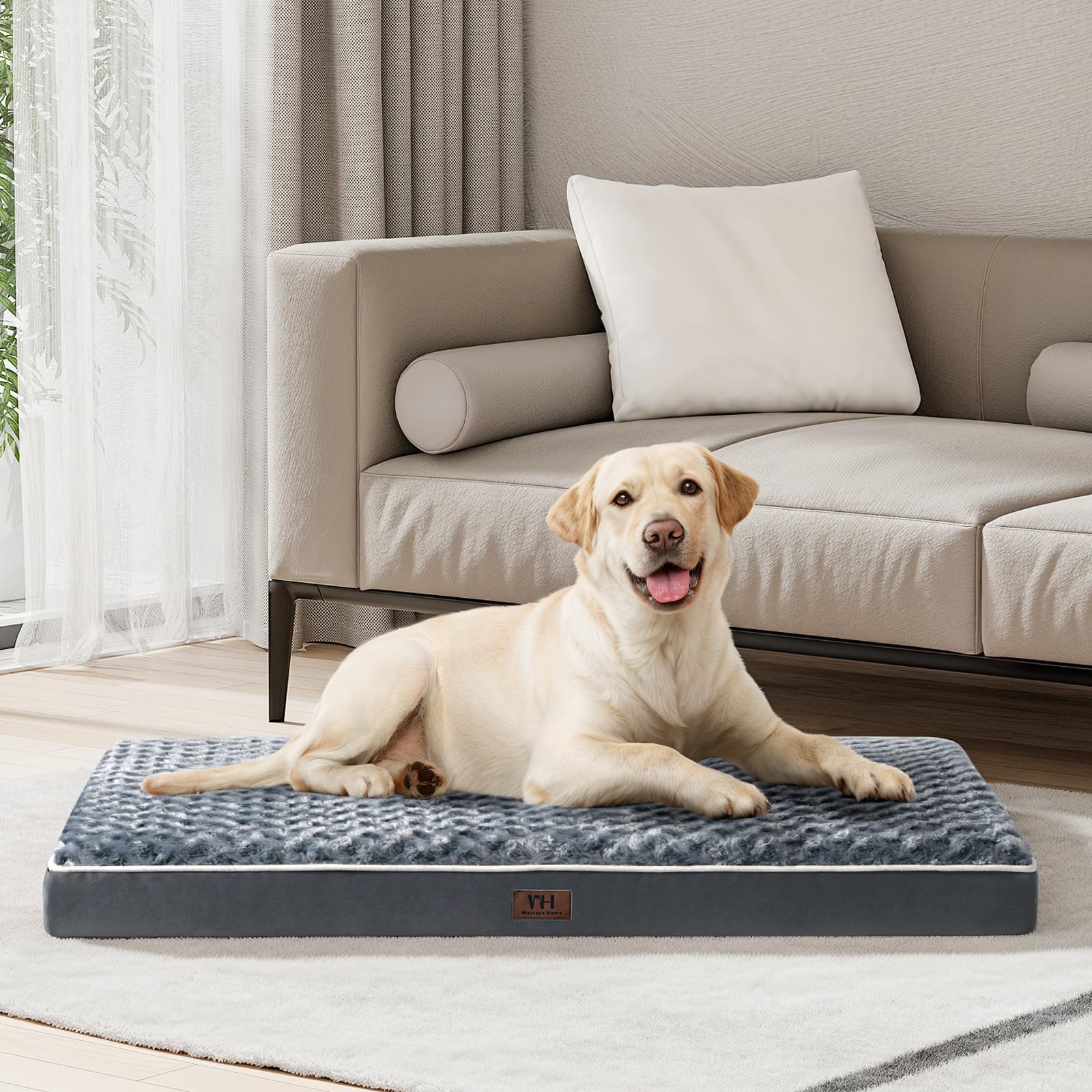 WESTERN HOME WH Dog Bed for Large Dogs, Medium Dog Bed with Removable ...