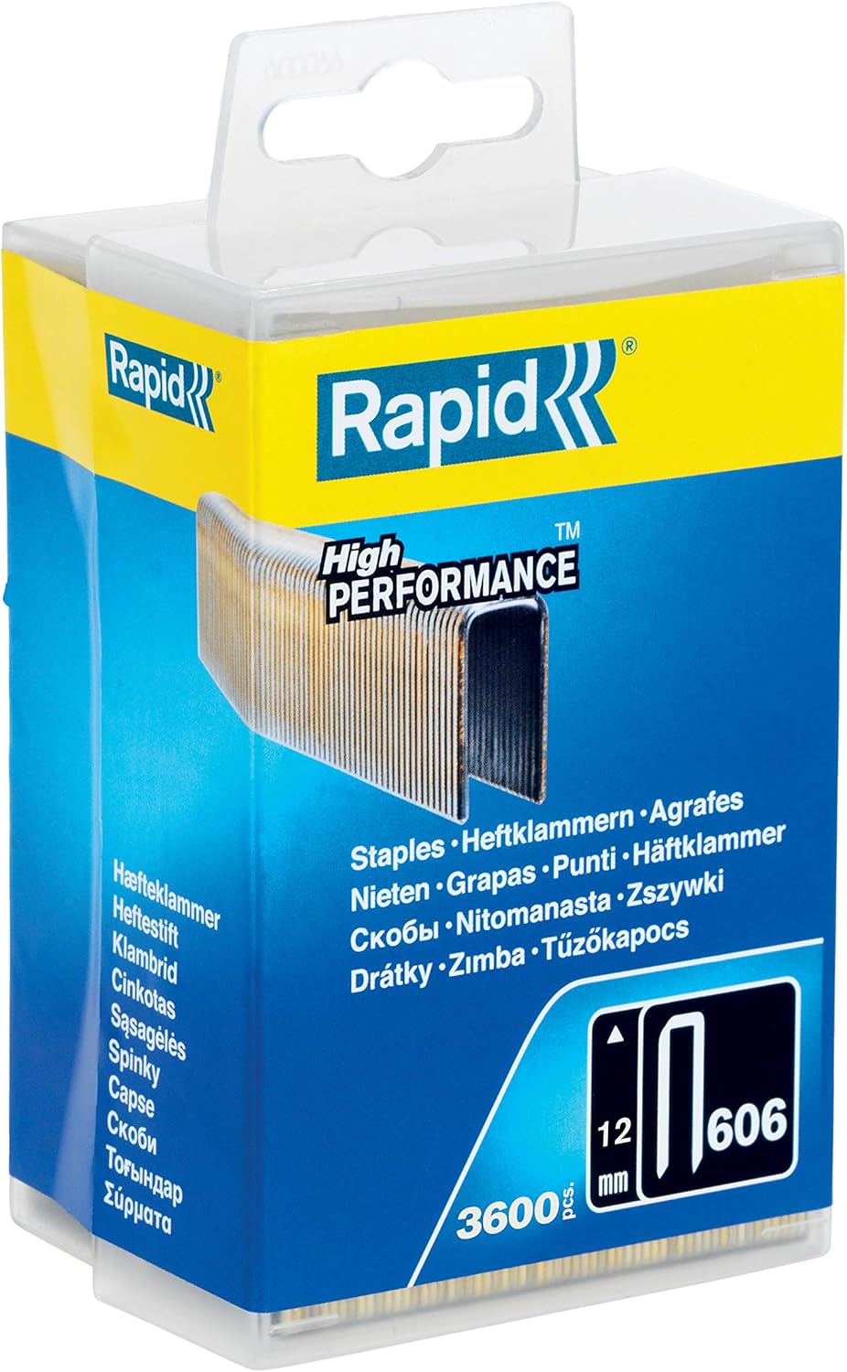 Rapid High Performance No.606 Resin Coated Narrow Staples, Leg Length ...
