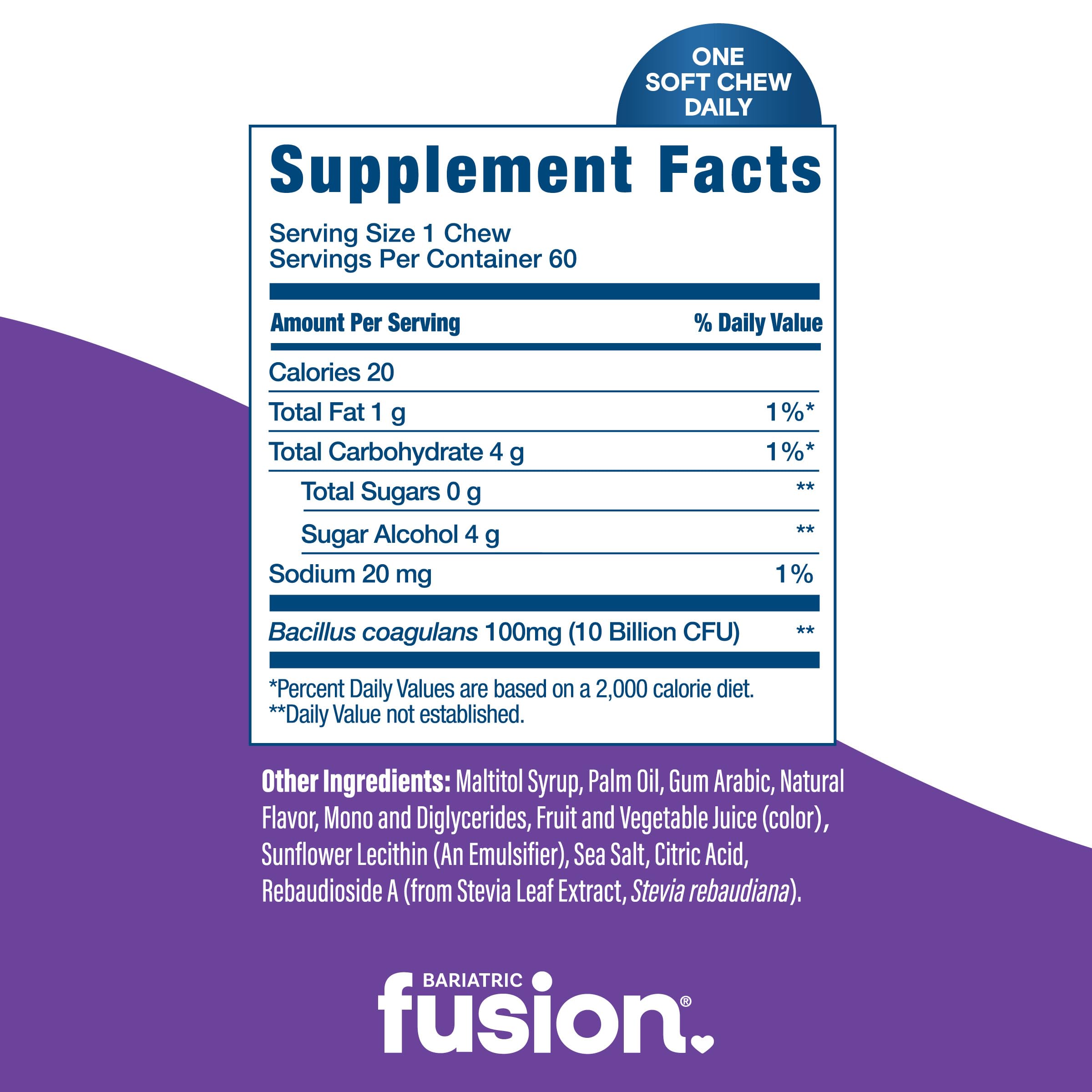 Mua Bariatric Fusion Probiotic Soft Chews | Grape Flavor Chewy ...