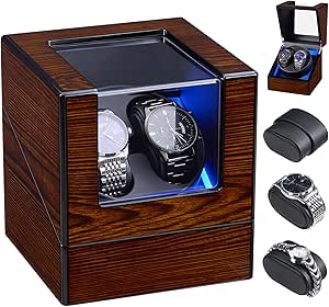 Amazon.com: ANWBROAD Watch Winder for Automatic Watches Double Watch ...