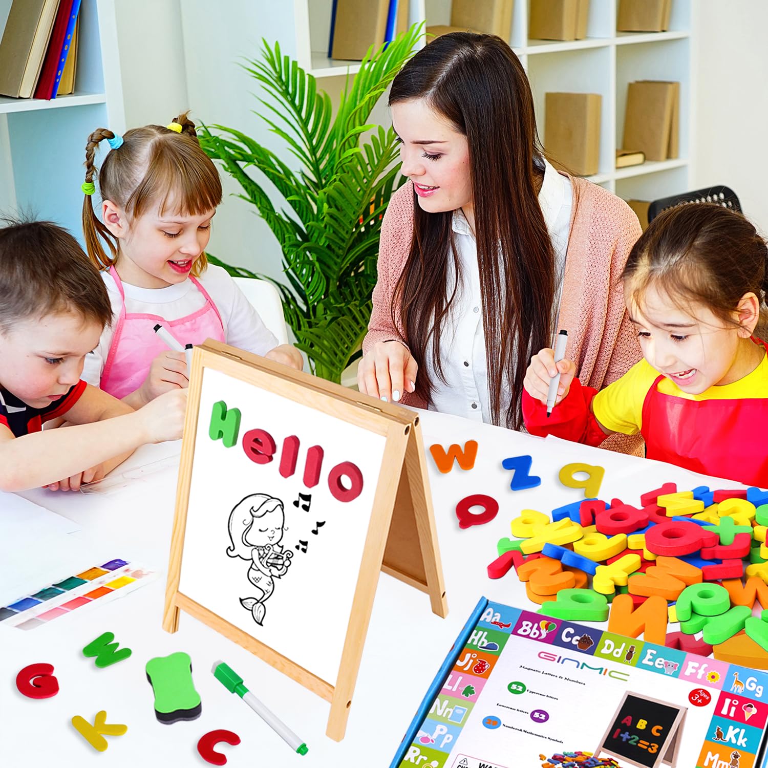 Mua GINMIC Magnetic Letters and Numbers with Magnet Board, Alphabet ABC ...