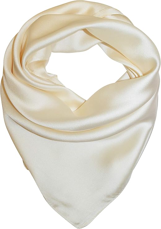 Damen Halstücher Quadratisch 70cm X 70cm Seide-Gefühl Seidig Schal Tuch ...