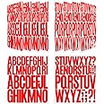Amazon.com: Llewyn 385 Pieces 10 Sheets Letter Stickers,Vinyl Mailbox ...