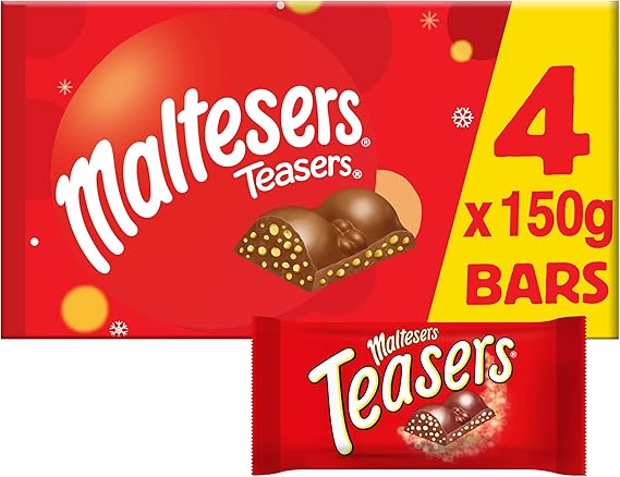 Maltesers Teasers Chocolate Block Christmas Large Novelty Gift, 600 g ...