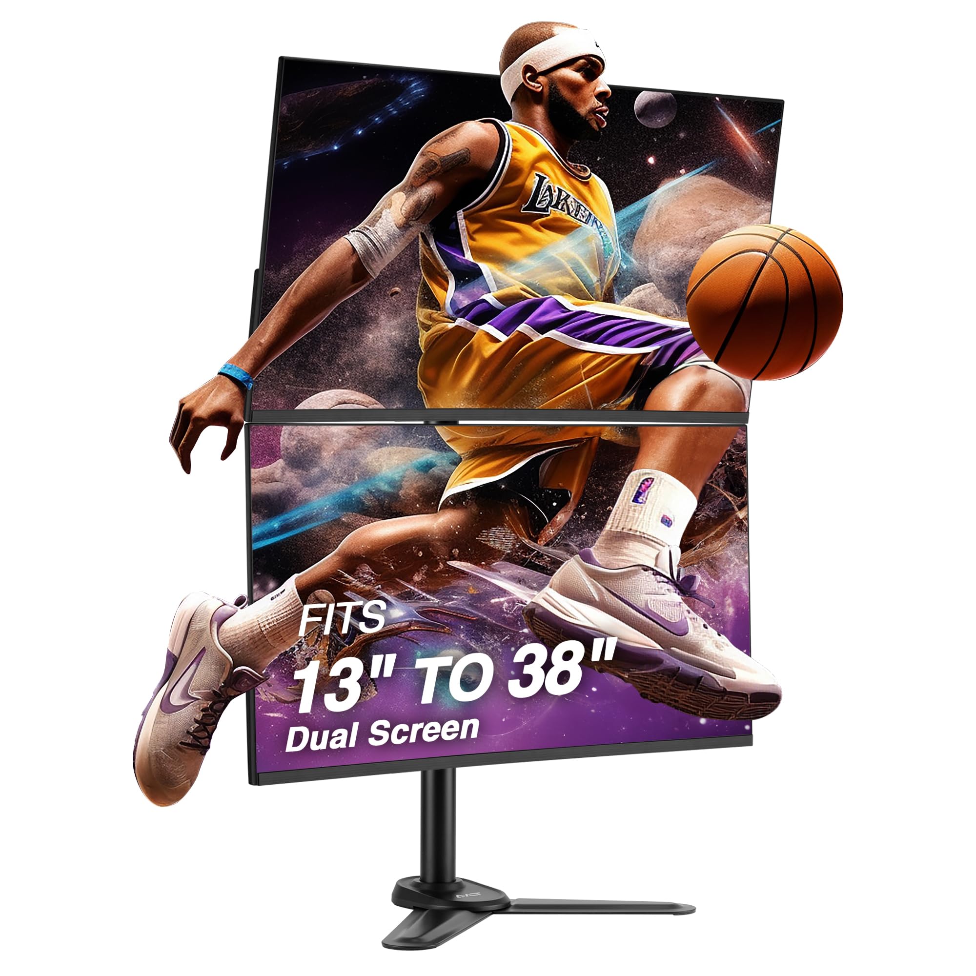 Mua AVLT 38" Vertical Ultrawide Monitor Mount Stand Two Stacked 26.5 ...