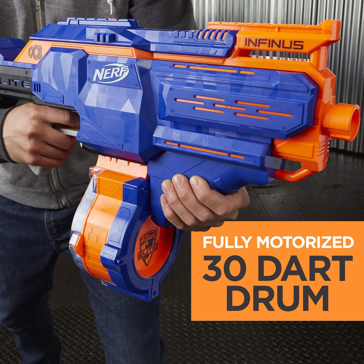 Infinus Nerf N-Strike Elite Toy Motorized Blaster with Speed-Load ...